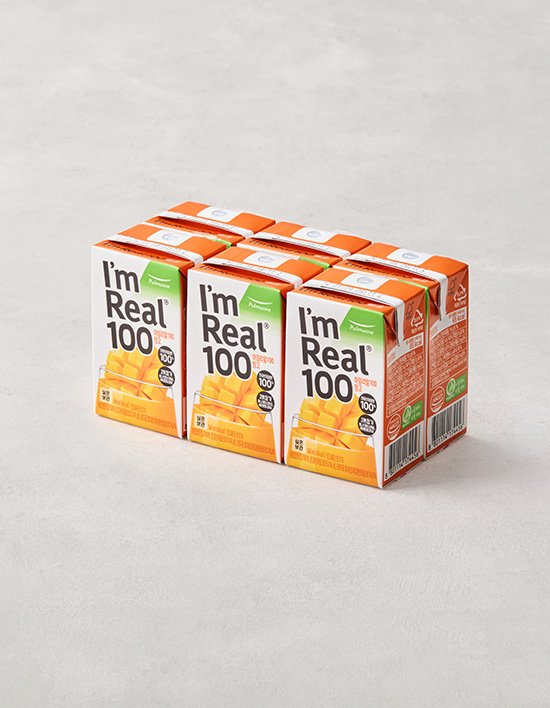 [풀무원] 아임리얼100 망고 (140mL X 6개) - 마켓컬리